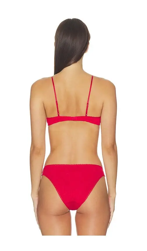 COU COU The Balconette Bra In Red