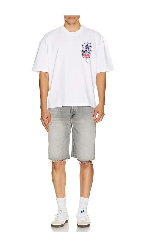 ALLSAINTS Scimitar Short Sleeve Tee In White