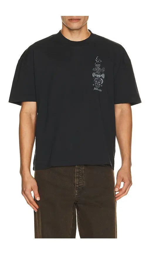 ALLSAINTS Ignis Short Sleeve Tee In Black