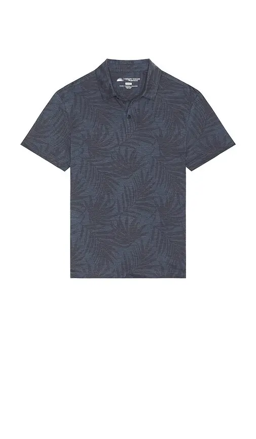 VINTAGE SUMMER Performance Pique Polo In Blue
