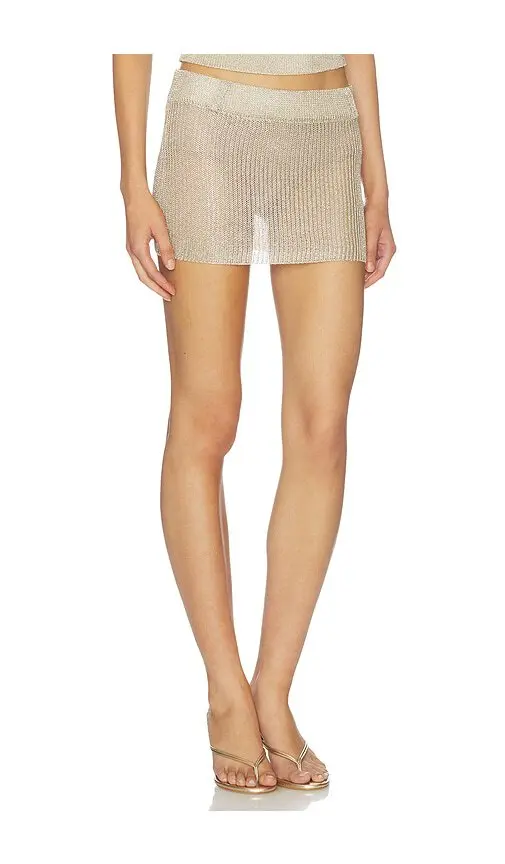 Lioness Metallic Mini Skirt