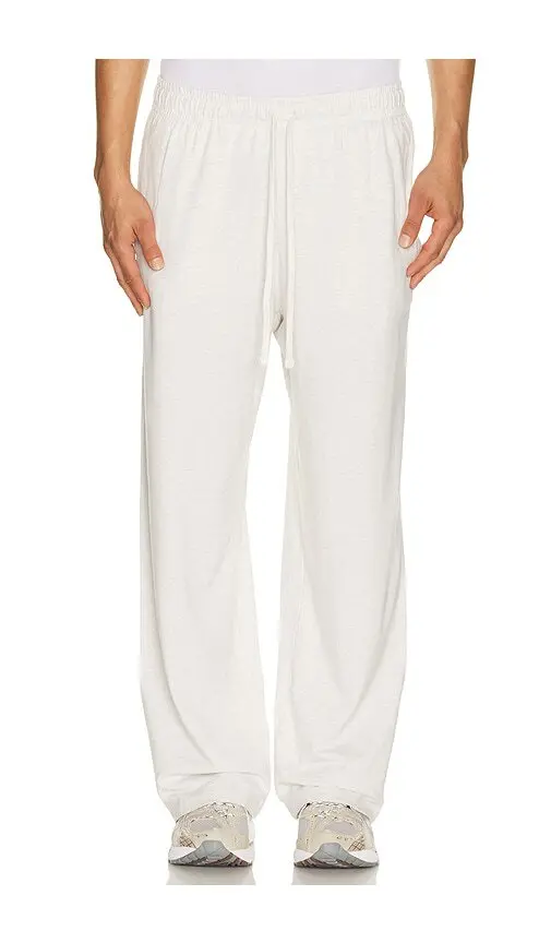 SKIMS Jersey Lounge Straight Pant In Grey