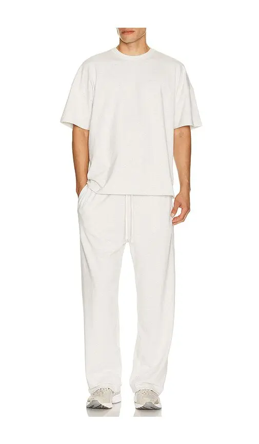 SKIMS Jersey Lounge Straight Pant In Grey