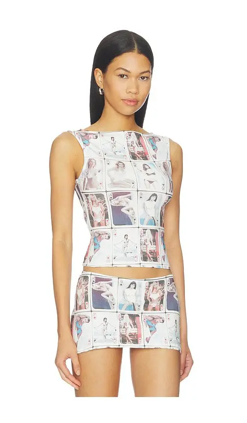 1XBLUE Playing Card Tank