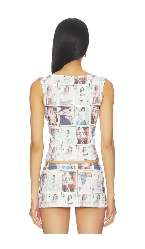 1XBLUE Playing Card Tank