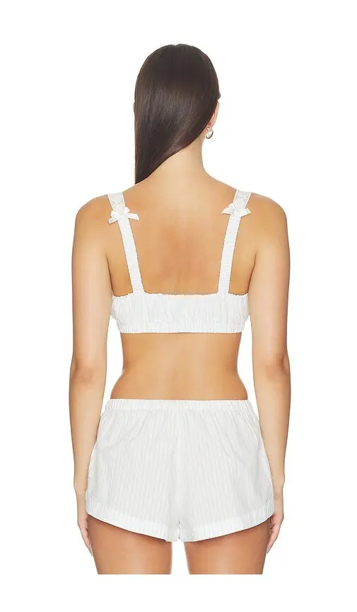 For Love & Lemons Trixie Bralette In White