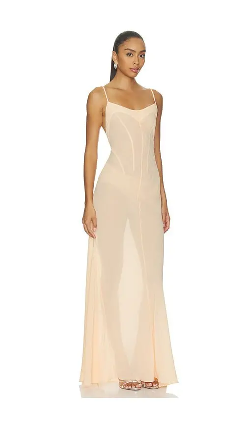 Anna October Janet Slip Dress With Draped Bust