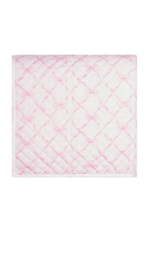LoveShackFancy Sweetheart Quilt Throw Full/queen In Pink