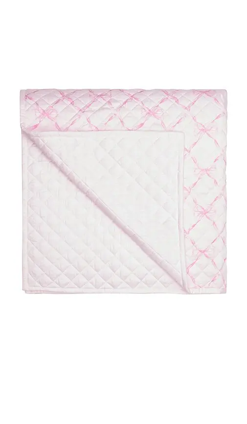 LoveShackFancy Sweetheart Quilt Throw Full/queen In Pink