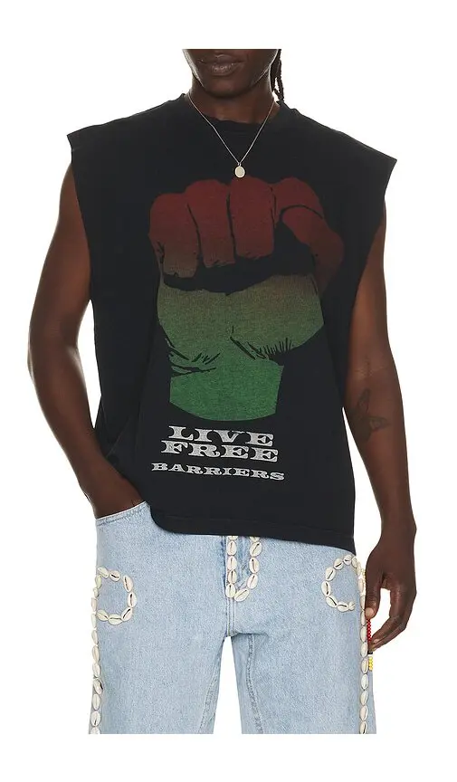 BARRIERS WORLDWIDE Fist Sleeveless Tee