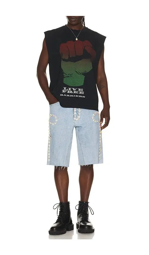 BARRIERS WORLDWIDE Fist Sleeveless Tee