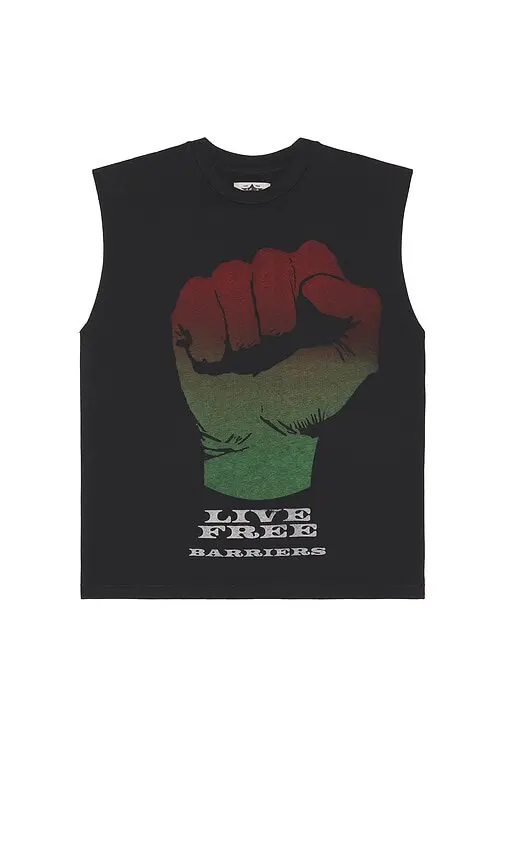 BARRIERS WORLDWIDE Fist Sleeveless Tee