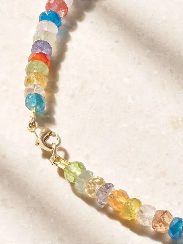Jia Jia 14 Karat Yellow Gold Stone Necklace