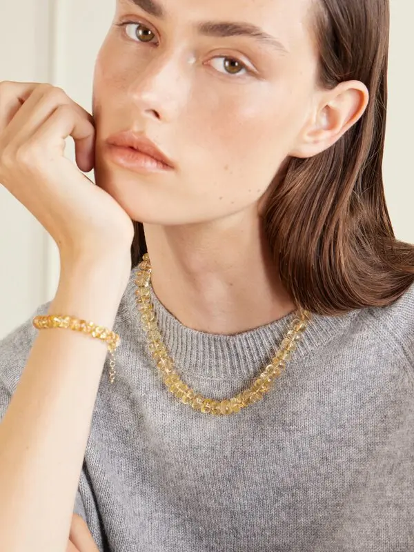 Jia Jia 14 Karat Gold Citrine Necklace