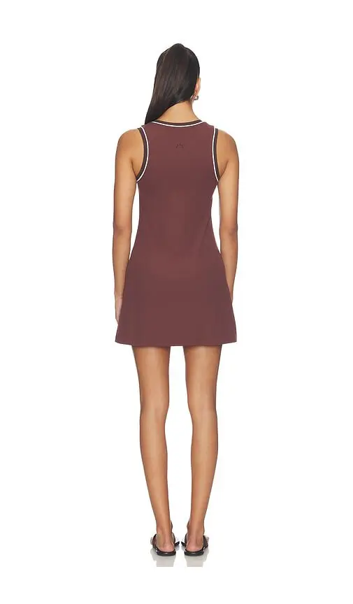Varley Kalani V-neck Dress In Brown