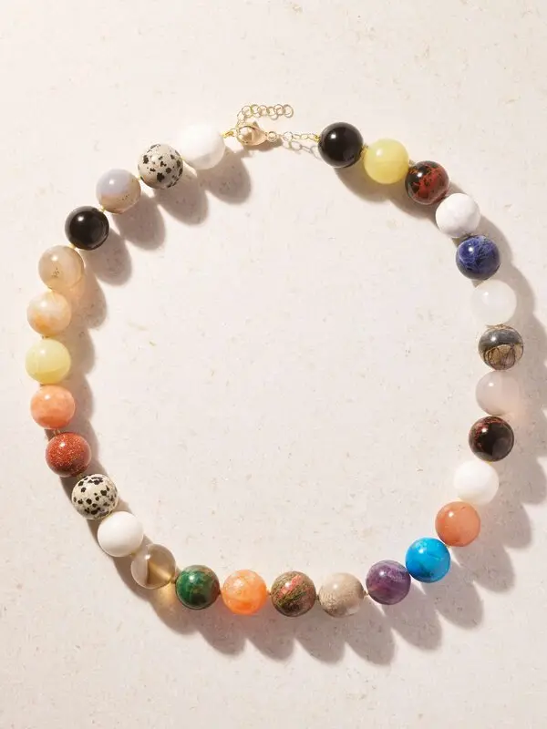Jia Jia 14-karat Gold And Gemstone Beaded Necklace