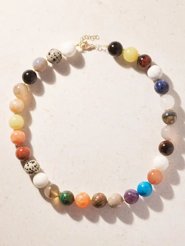 Jia Jia 14k Gold -stone Beaded Necklace - Multi