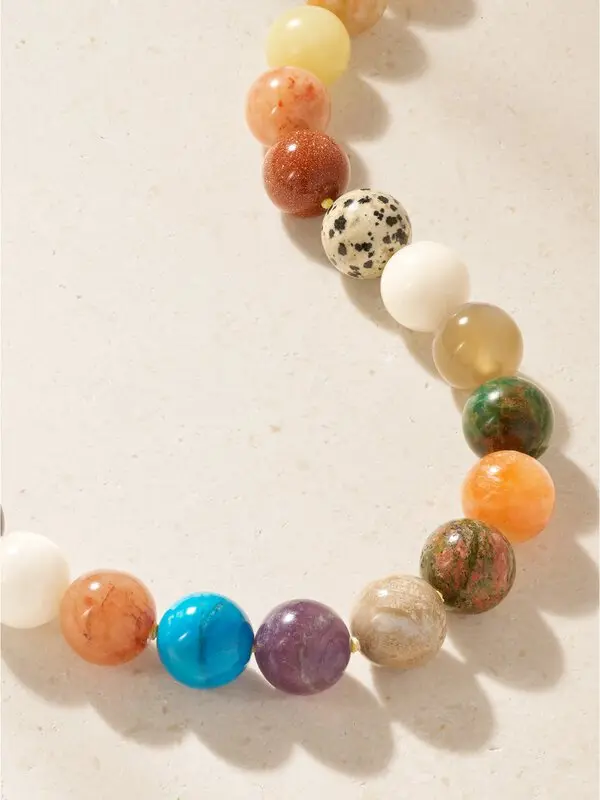 Jia Jia 14k Gold -stone Beaded Necklace