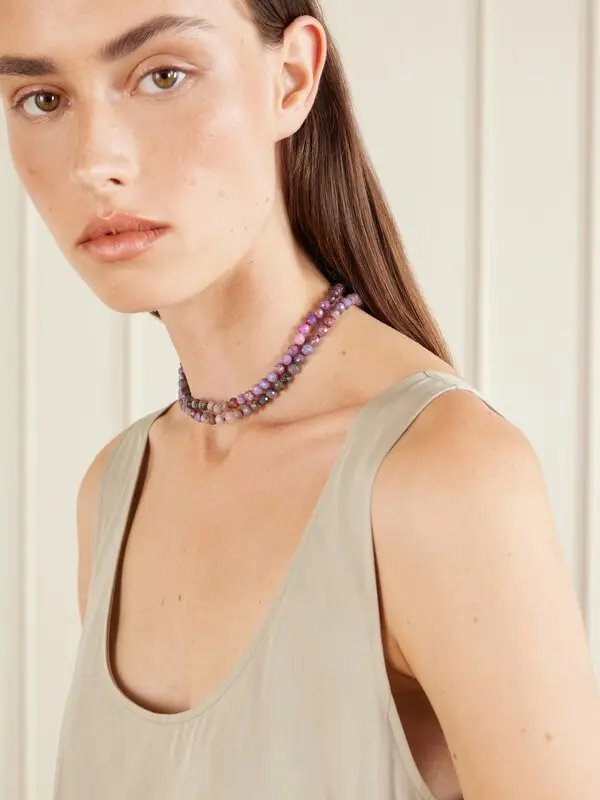 Jia Jia Double Strand Ruby Necklace