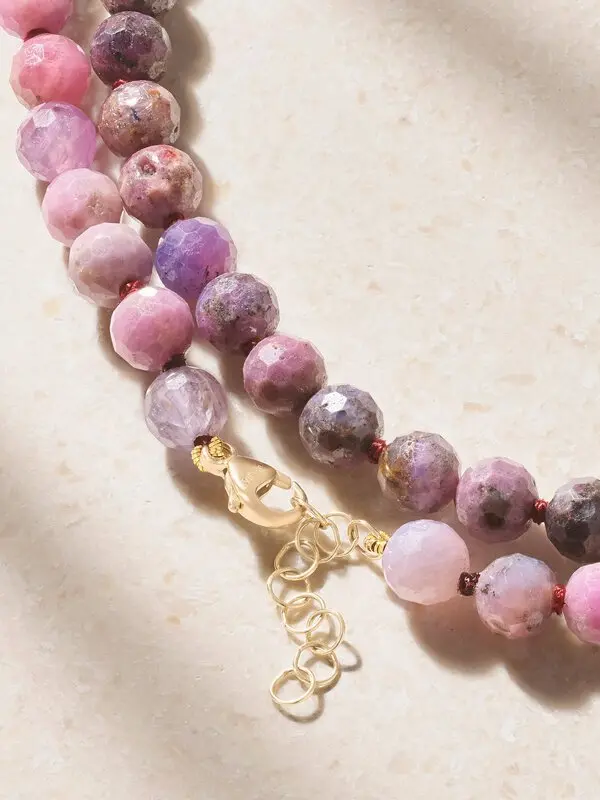 Jia Jia Double Strand Ruby Necklace