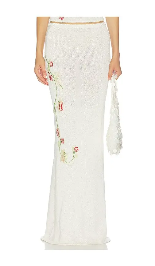 ASTA RESORT Carolina Embroidered Skirt