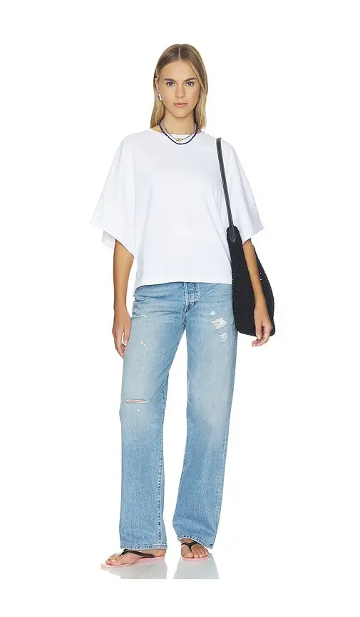 Free People X We The Free Atlas Dolman Tee - Clean Ivory