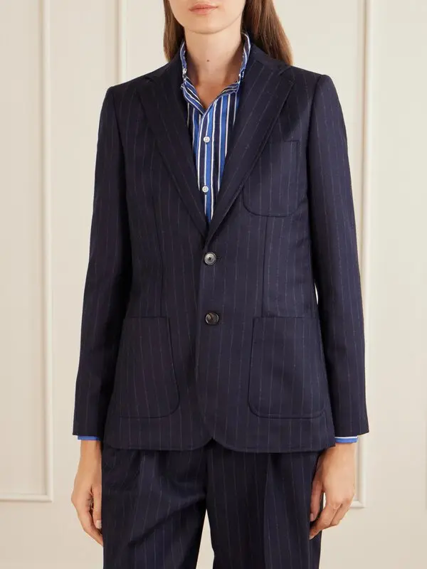 Polo Ralph Lauren Pinstriped Wool Blazer