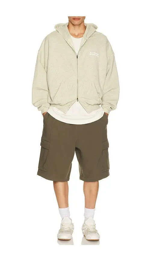 Fear Of God 90's Zip-up Hoodie - Washed Vanilla Heather
