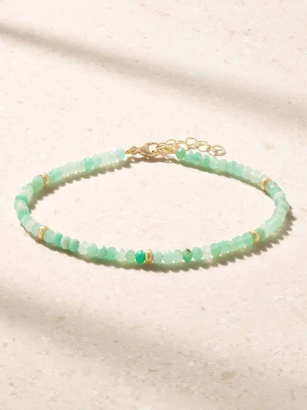 Jia Jia 14-karat Gold Chrysoprase Bracelet