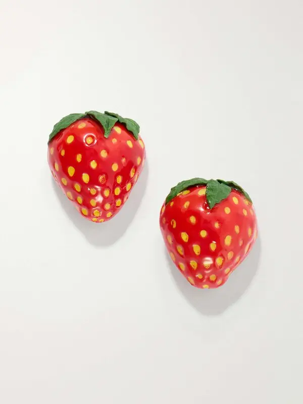 JENNIFER BEHR Fraise Resin Earrings
