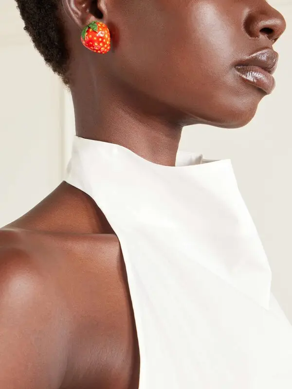 JENNIFER BEHR Fraise Resin Earrings