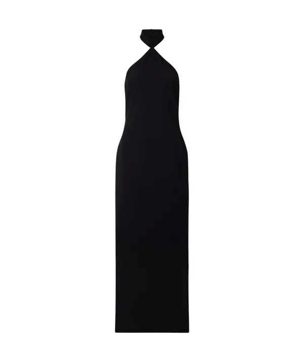 ILKYAZ OZEL Kailash Crepe Halterneck Gown