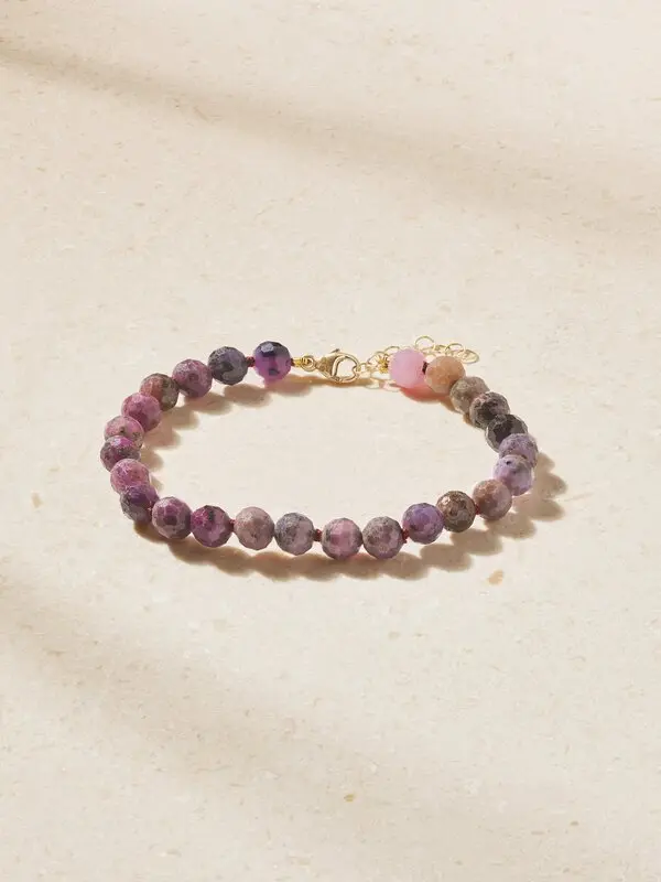 Jia Jia 14 Karat Gold And Ruby Bracelet - Pink