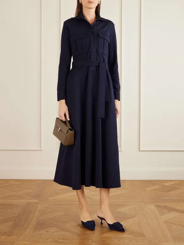 Giuliva Heritage The Dora Wool-jersey Midi Dress