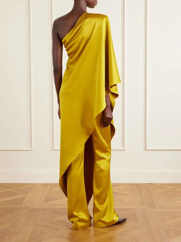 ILKYAZ OZEL Angelica One-shoulder Satin Blouse