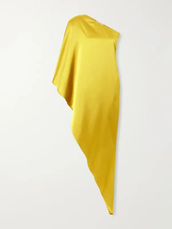ILKYAZ OZEL Angelica One-shoulder Satin Blouse