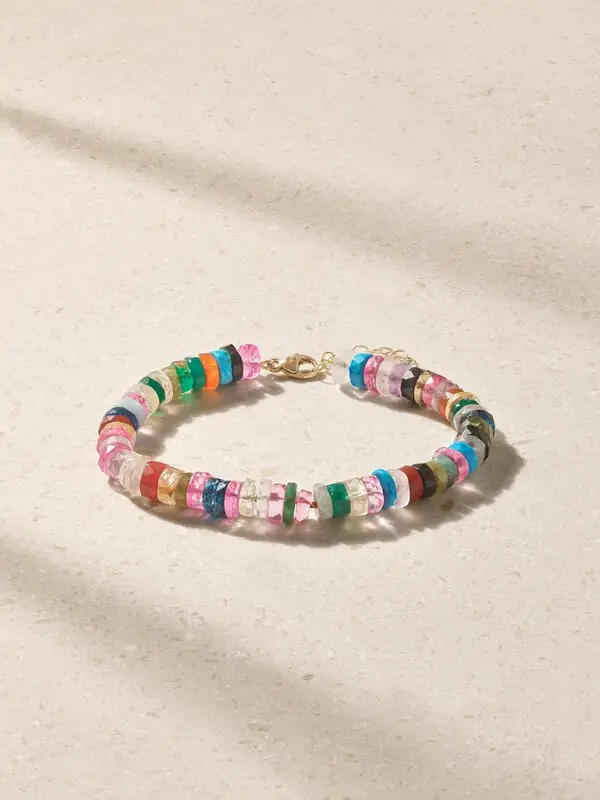 Jia Jia 14-karat Gold Gemstone Bracelet - Multi