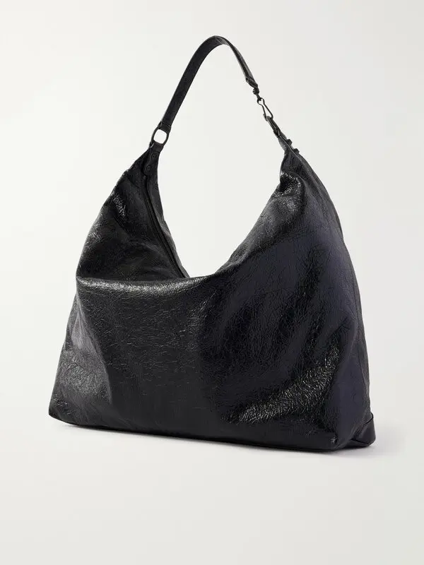 Balenciaga Le City Embellished Leather Shoulder Bag
