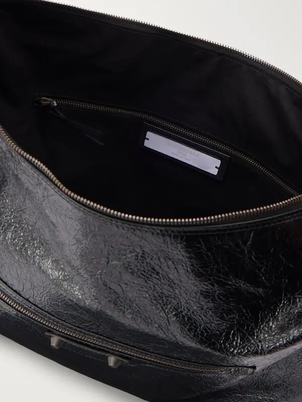 Balenciaga Le City Embellished Leather Shoulder Bag