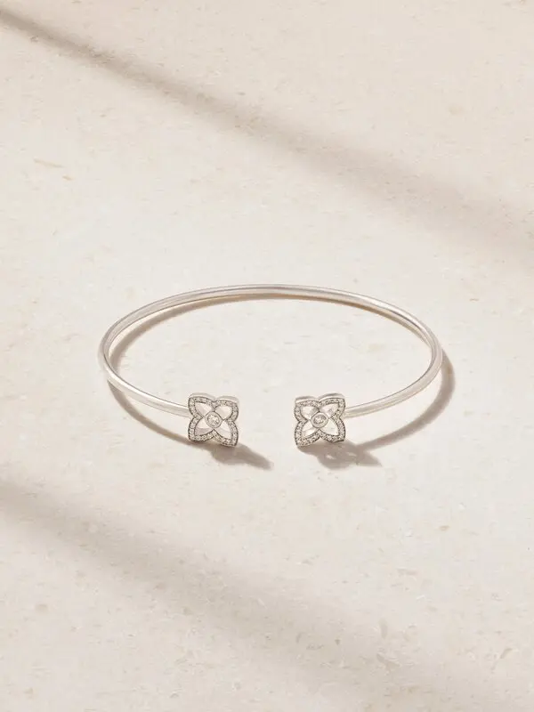DE BEERS LONDON De Beers 18-karat White Diamond Bangle - Gold