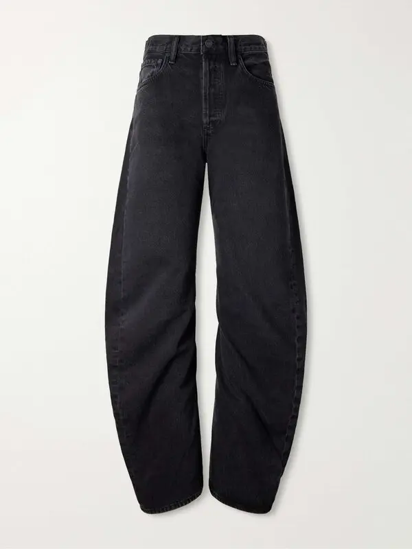 AGOLDE Spiral Wide-leg Jeans - Black