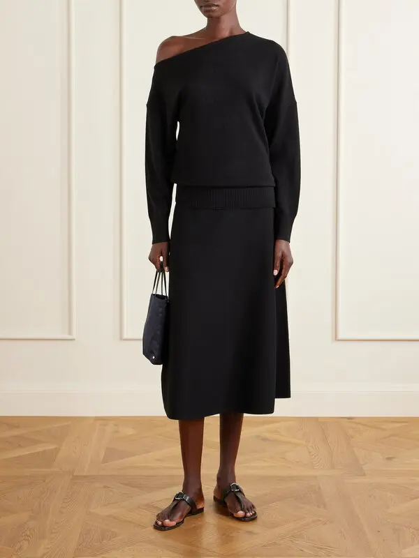 Arch4 Wiki Off-the-shoulder Cashmere Sweater