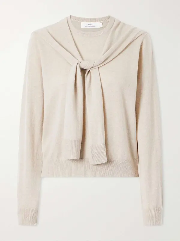 Arch4 Eldergrove Tie-detailed Cashmere Sweater