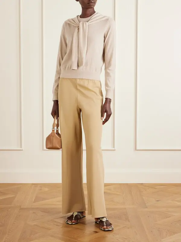 Arch4 Eldergrrove Cashmere Sweater With Tie Detail - Neutrals