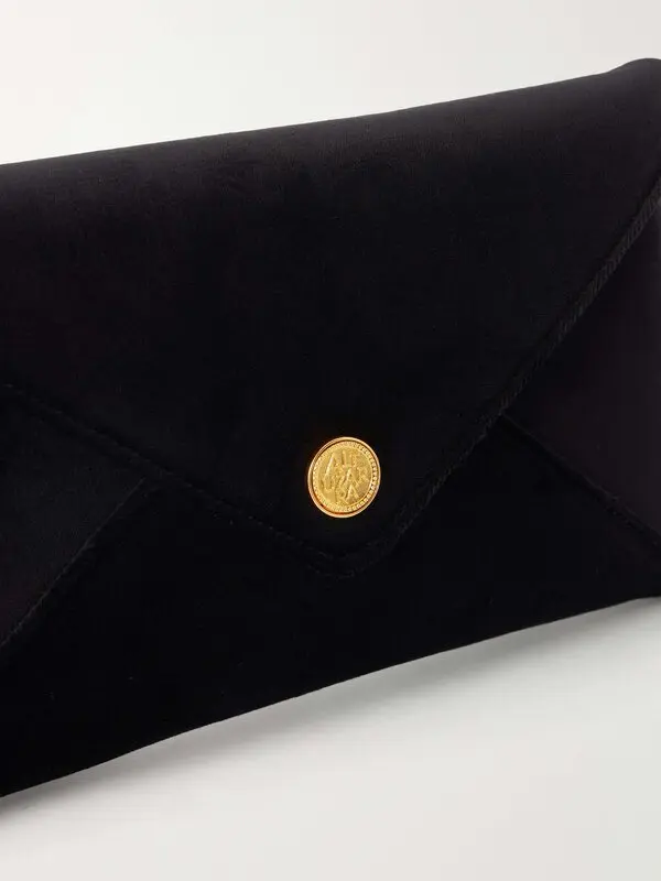 Altuzarra Envelope Velvet Clutch