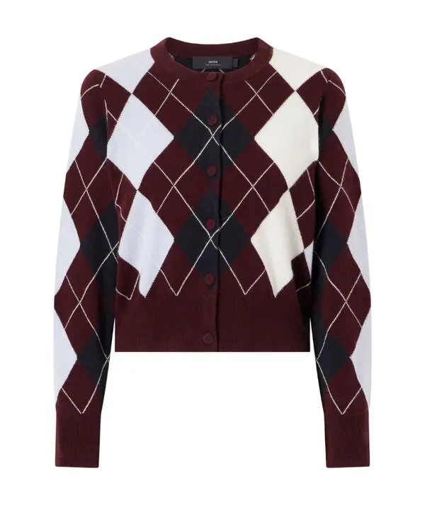 Arch4 Claridges Argyle Cashmere Cardigan - Multicoloured