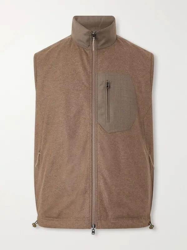 Sease Explorer Reversible Padded Cashmere And Wool Gilet