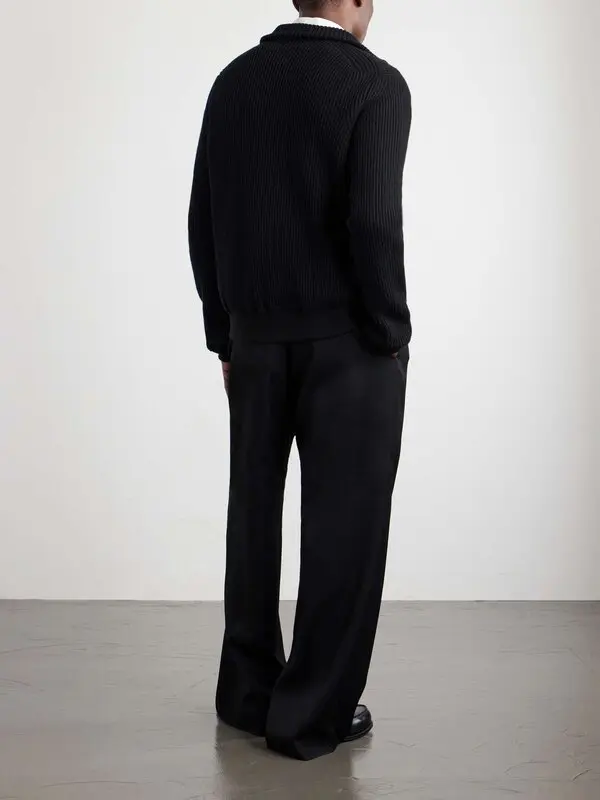 Sacai Knitted Wool Blouson Jacket