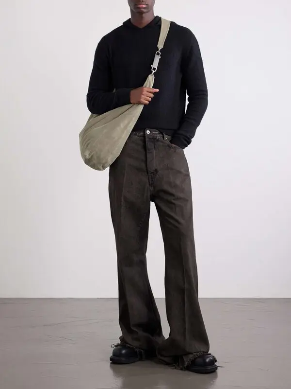 Rick Owens Bolan Flared Frayed Jeans
