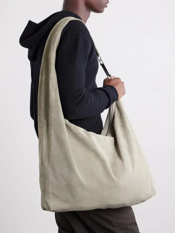 Rick Owens Gemini Suede Tote Bag - Neutrals